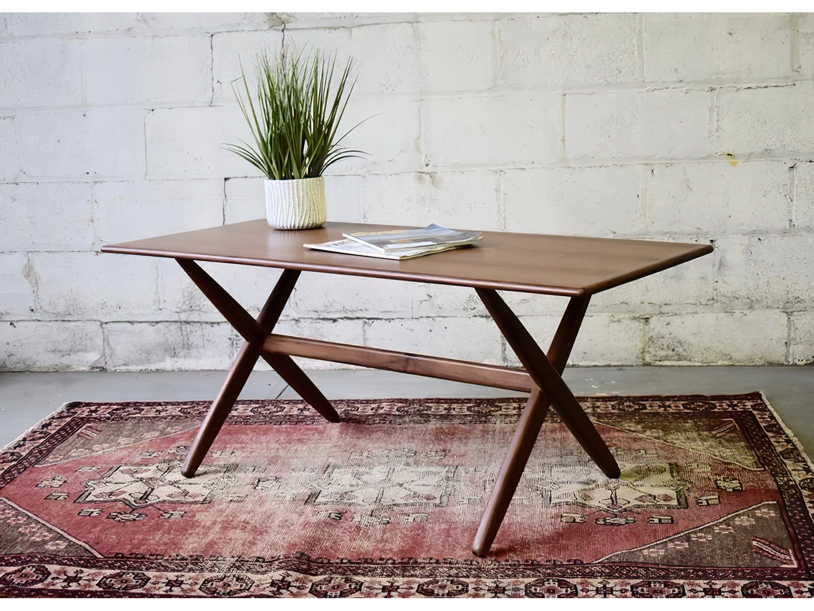Xenia Center Table in Teak
